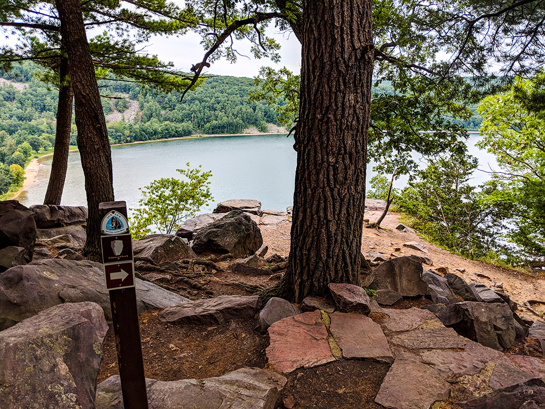 Balanced Rock Trail at Devil's Lake State Park
