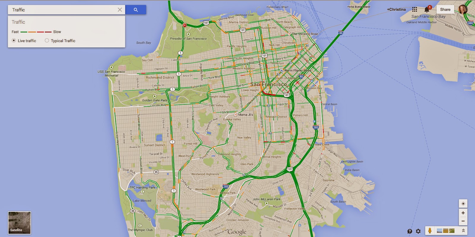 Tiny Yellow Teardrop: Updated Google Maps