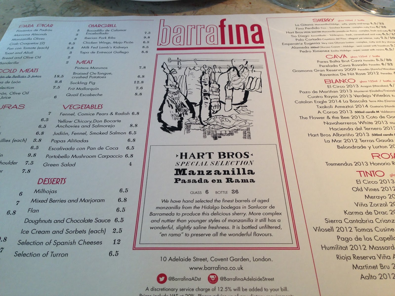 Foods for Thought: Restaurant Review: Barrafina Adelaide Street