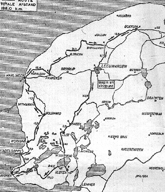 Vervoersplanologie: Kaarten Elfstedentocht