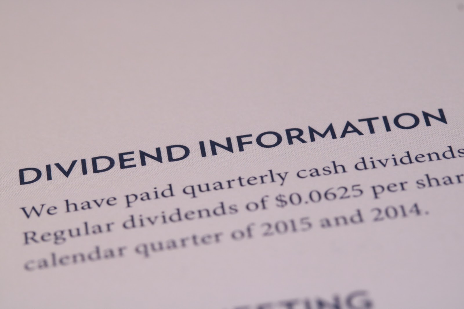 Calendrier des dividendes 2017 pour France