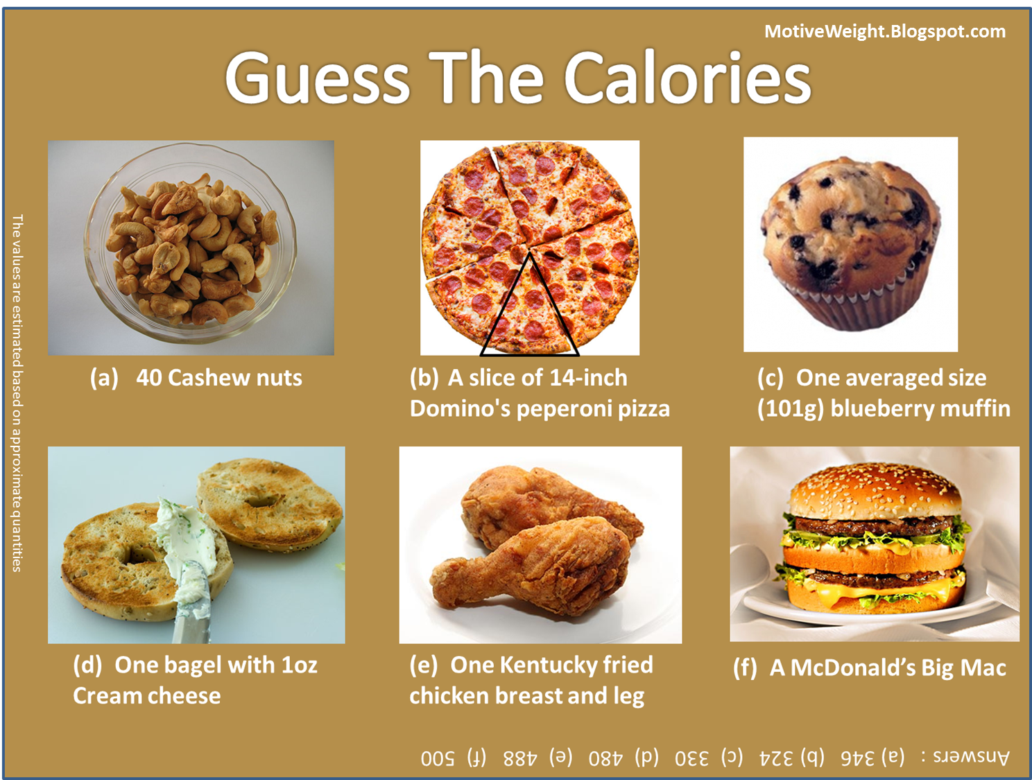 MotiveWeight: Guess The Calories