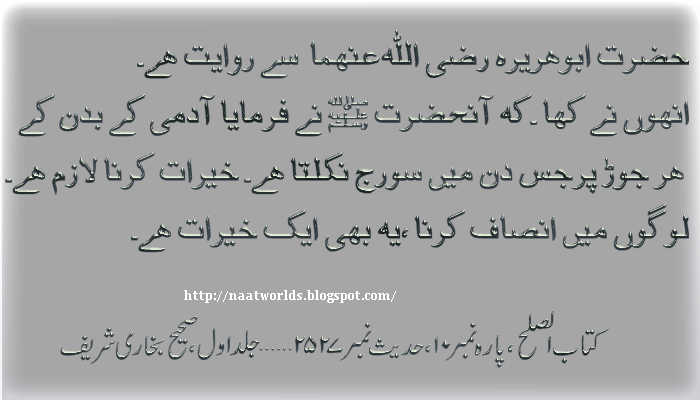 Naat writing and in picture