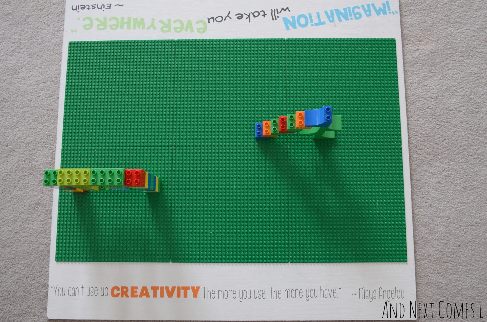 Homemade DIY LEGO Table Top for Kids | And Next Comes L - Hyperlexia ...