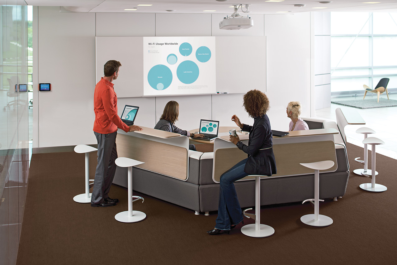 Arbee Office Furniture: media:scape collaborative settings