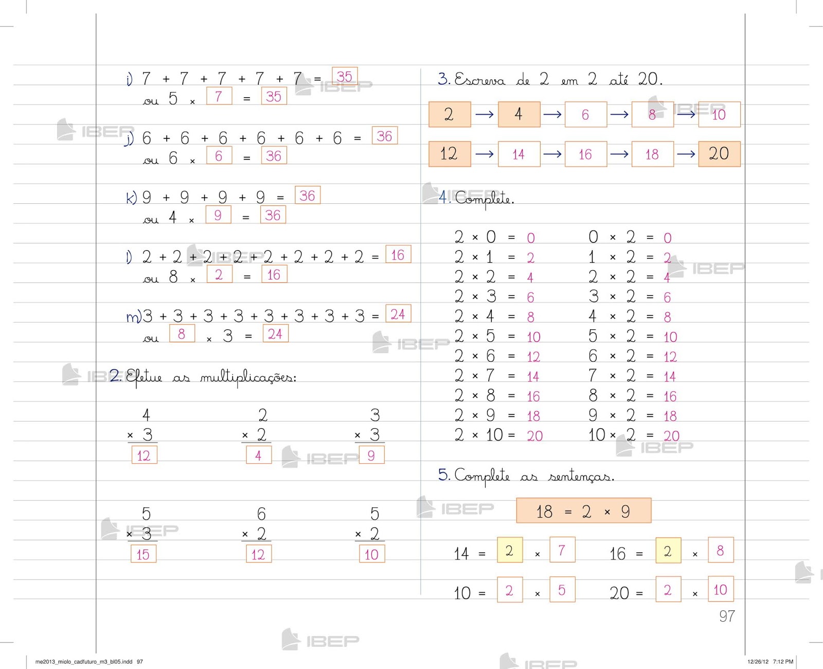 CADERNO DO FUTURO 3 ANO MATEMÁTICA PROFESSOR. - Aprender e Brincar