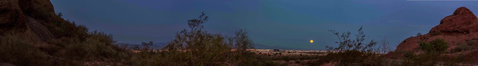 Ladee's Travels: Phoenix, AZ - Super Full Moonset and Sunrise