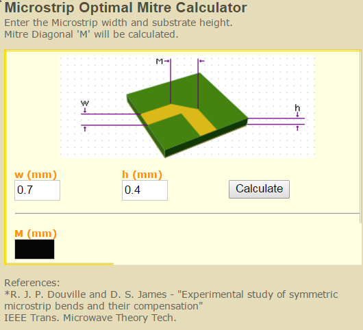 PCB Designer: Microstrip Optimal Mitre Calculator
