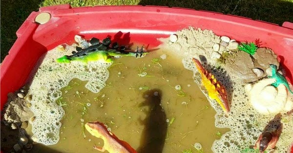 Learning and Exploring Through Play: Dinosaur Swamp Sensory Play