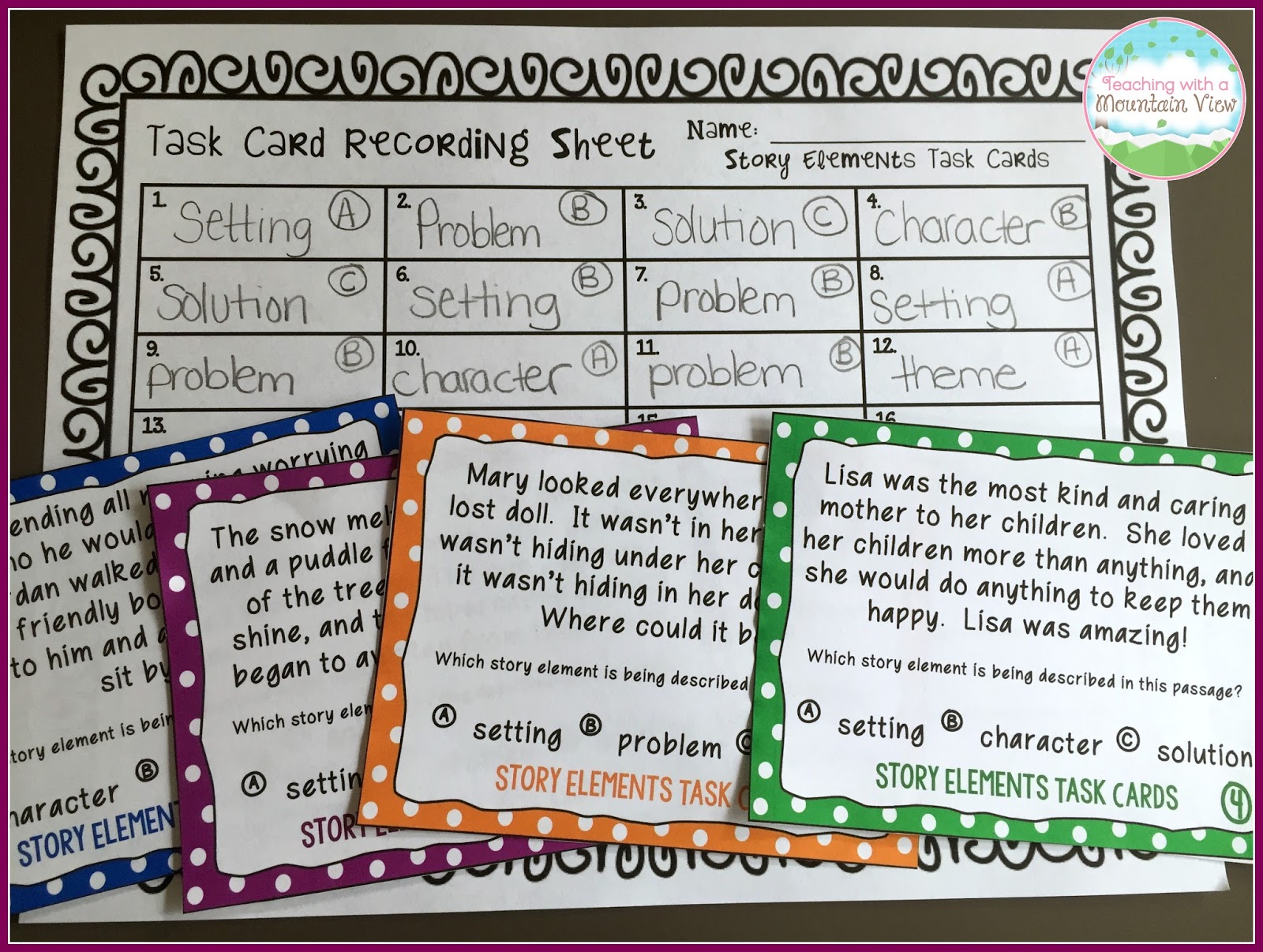 Teaching Story Elements & A WONDER Freebie! | Teaching With a Mountain ...