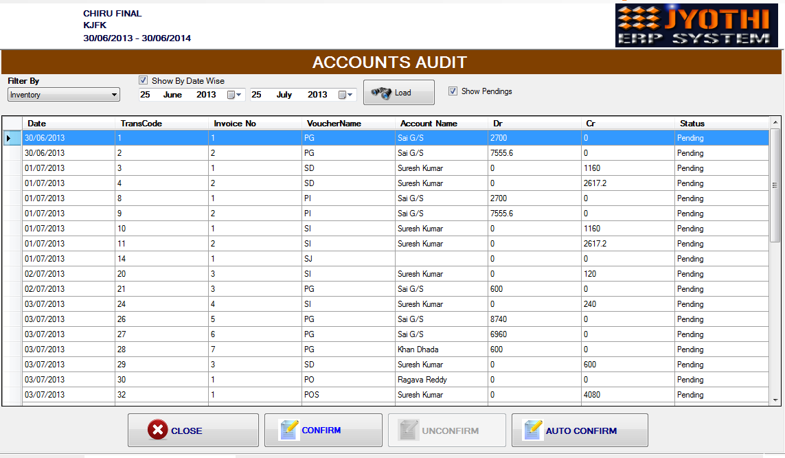 Jyothi Erp System In Vbnet Source Code Erp Client And Server System In Vbnet Accounts Reports 2
