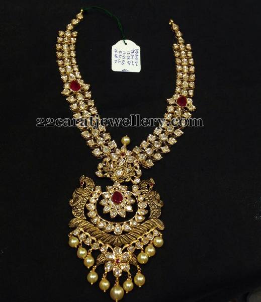 105 Grams Three Rows Pachi Set - Jewellery Designs