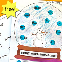 Free Winter Printables for Kids | Totschooling - Toddler, Preschool ...