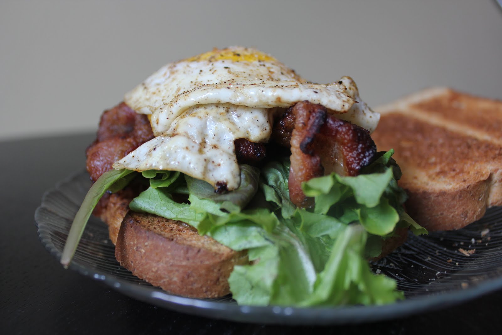 Squirrels-n-Sweets: Fancy Bacon and Egg Sandwich