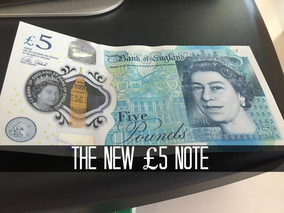 JibberJabberUK: Finance Fridays – The new £5 note