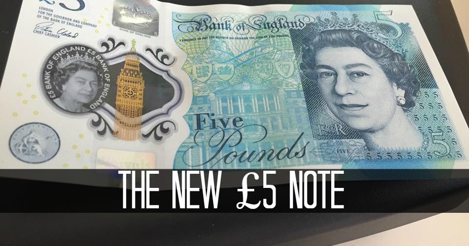 JibberJabberUK: Finance Fridays – The new £5 note