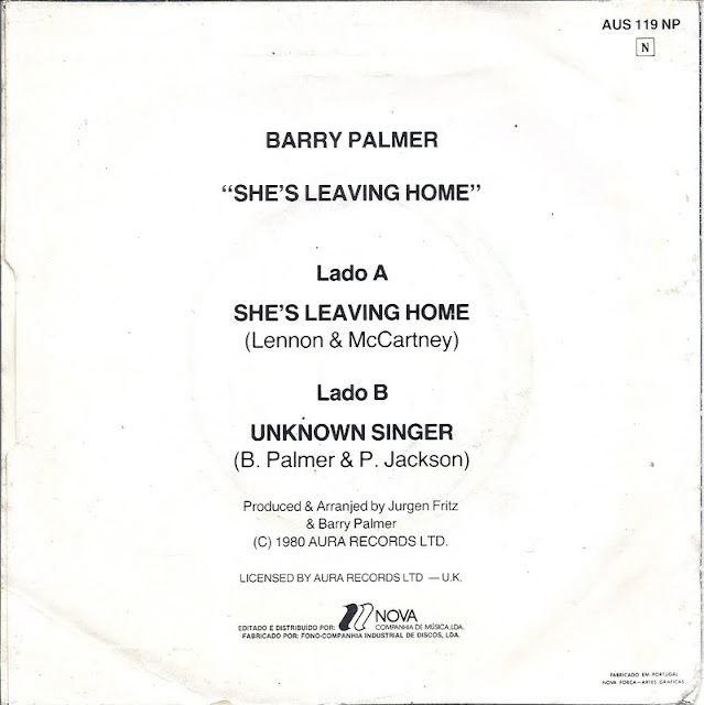 Beatles Forever!: Barry Palmer, She's Leaving Home/Unknow Singer, 45 ...