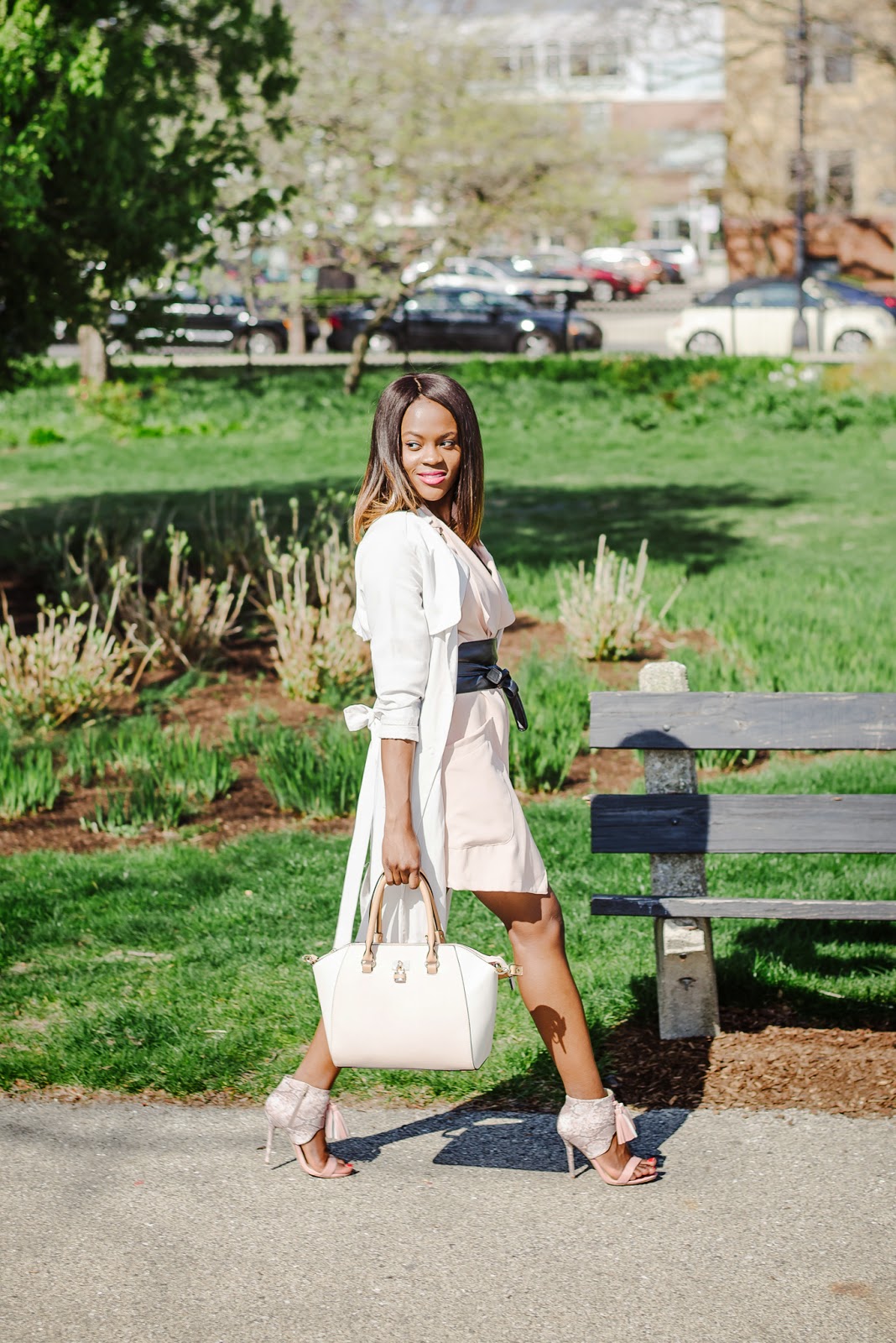 Trench Overload:: Neutrals - Cranberry Tantrums