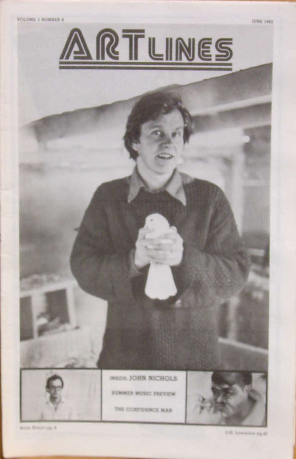 ARTlines Archive: John Nichols: Myths, Movies, and Mediocrity (1982)