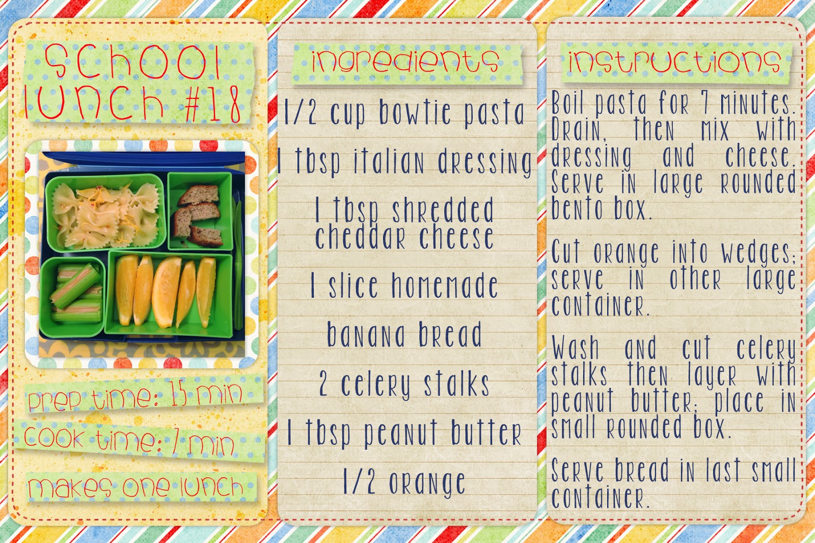 a champagne dream: Week 4 of Healthy School Lunches (with recipes!)