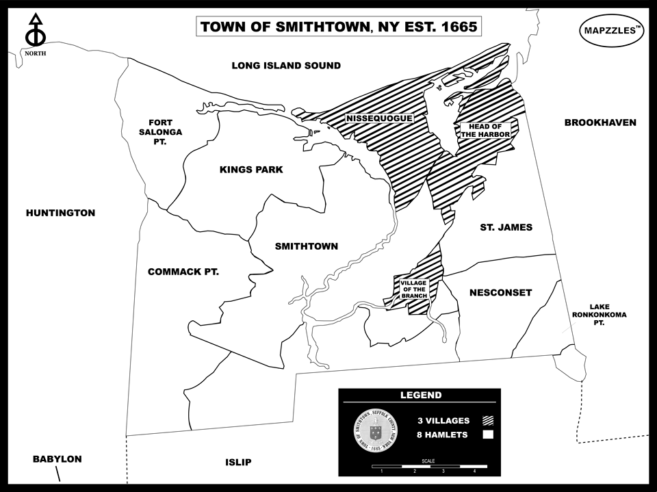 Mapzzles: Smithtown Map