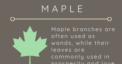 Flying the Hedge: Magical Properties of Maple