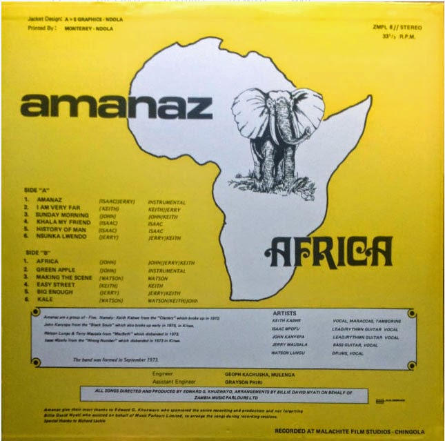 Psychedelic-Rock'n'roll: Amanaz - Africa (PSYCHEDELIC 60s GARAGE ZAMBIA ...
