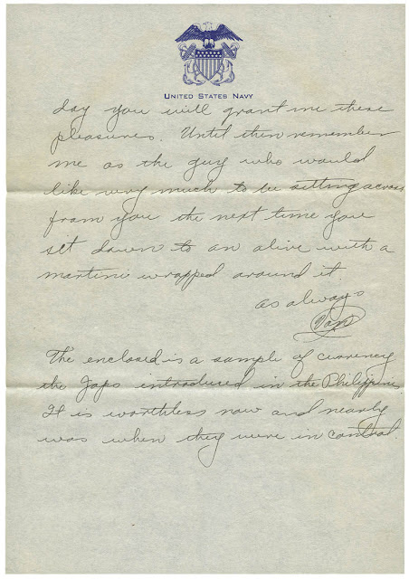 Tattered and Lost EPHEMERA: TO MONTEZ with love in 1945