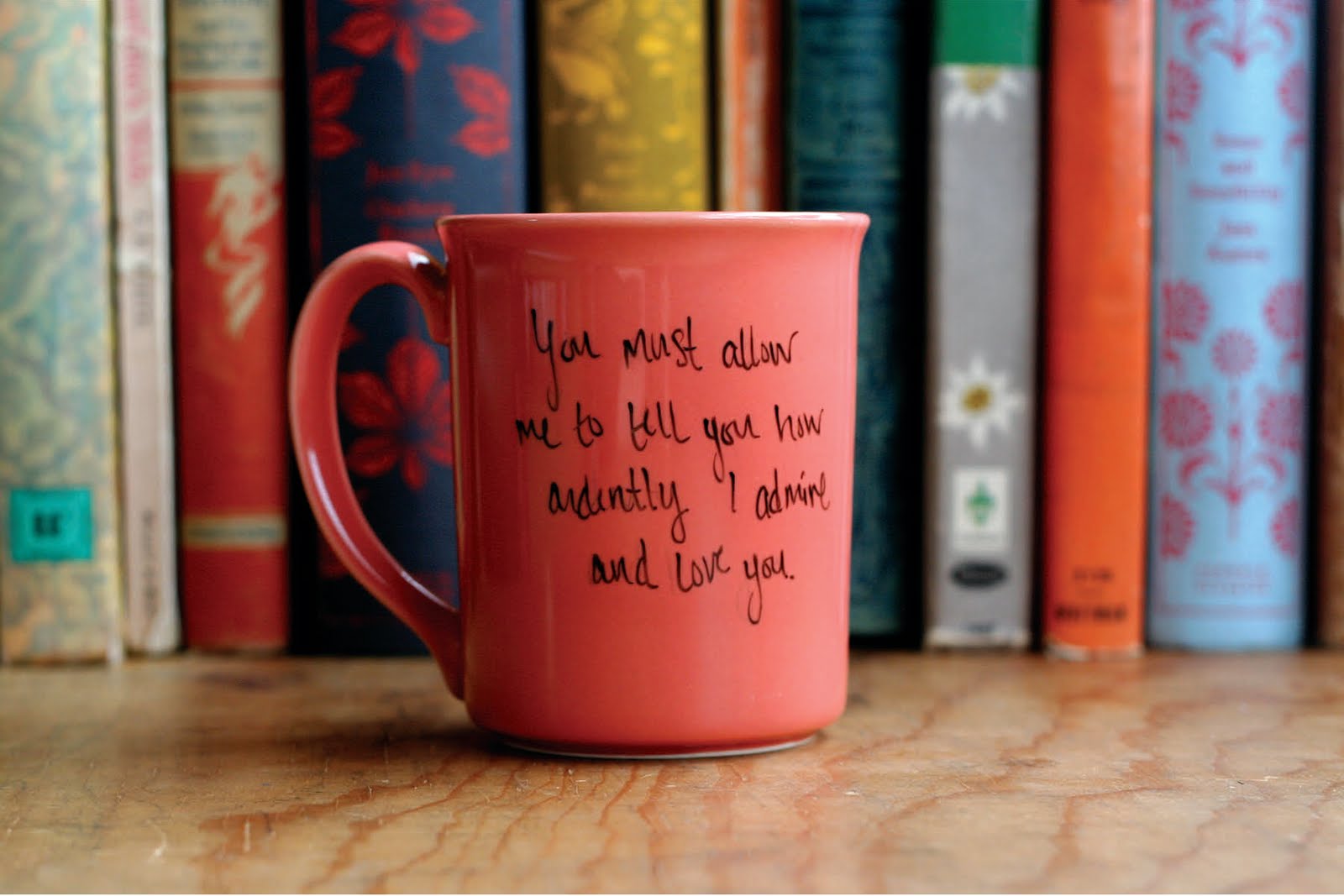 Sarah Fritzler: diy: literary quote mugs