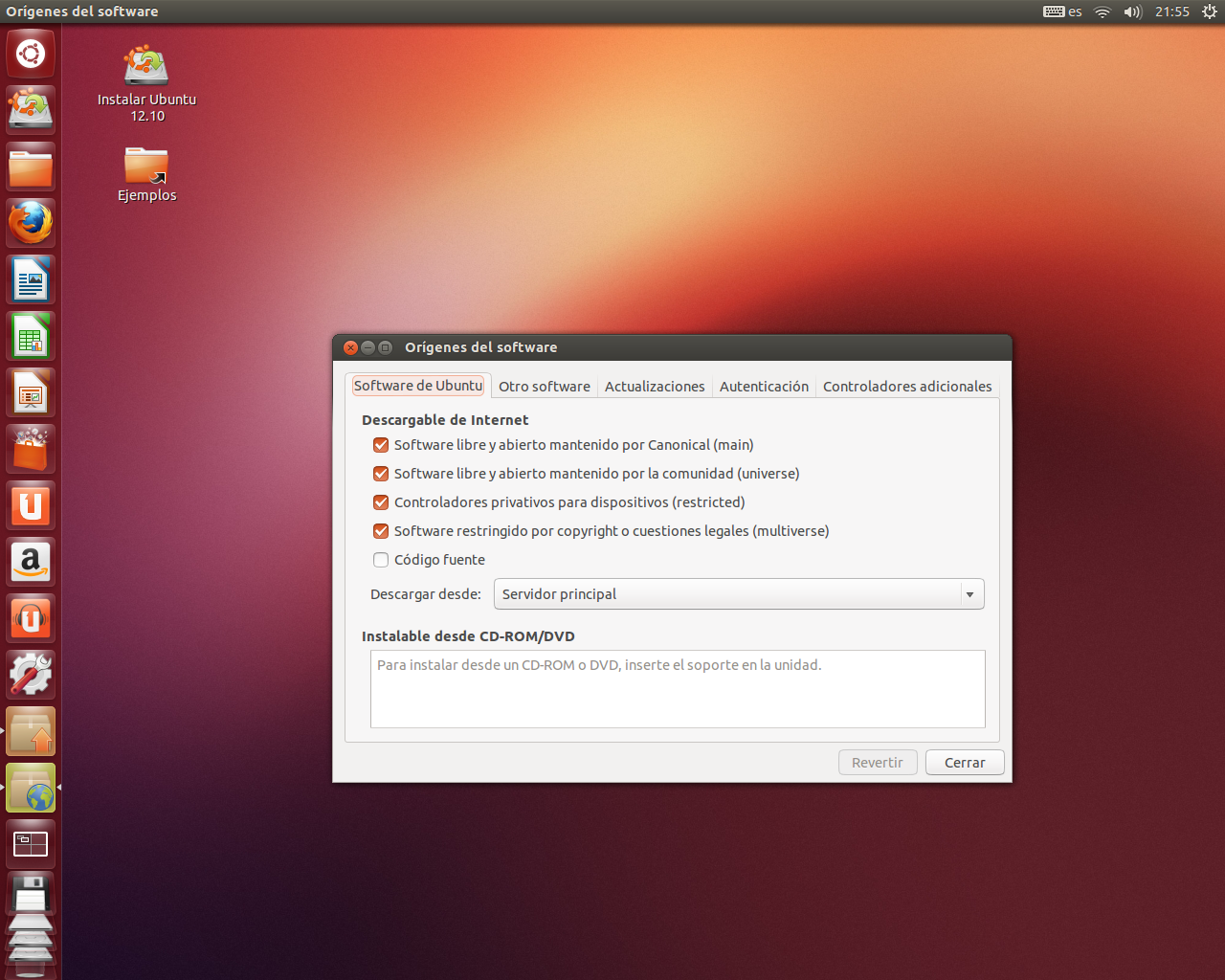 Esbuntu: Ubuntu 12.10 ya disponible