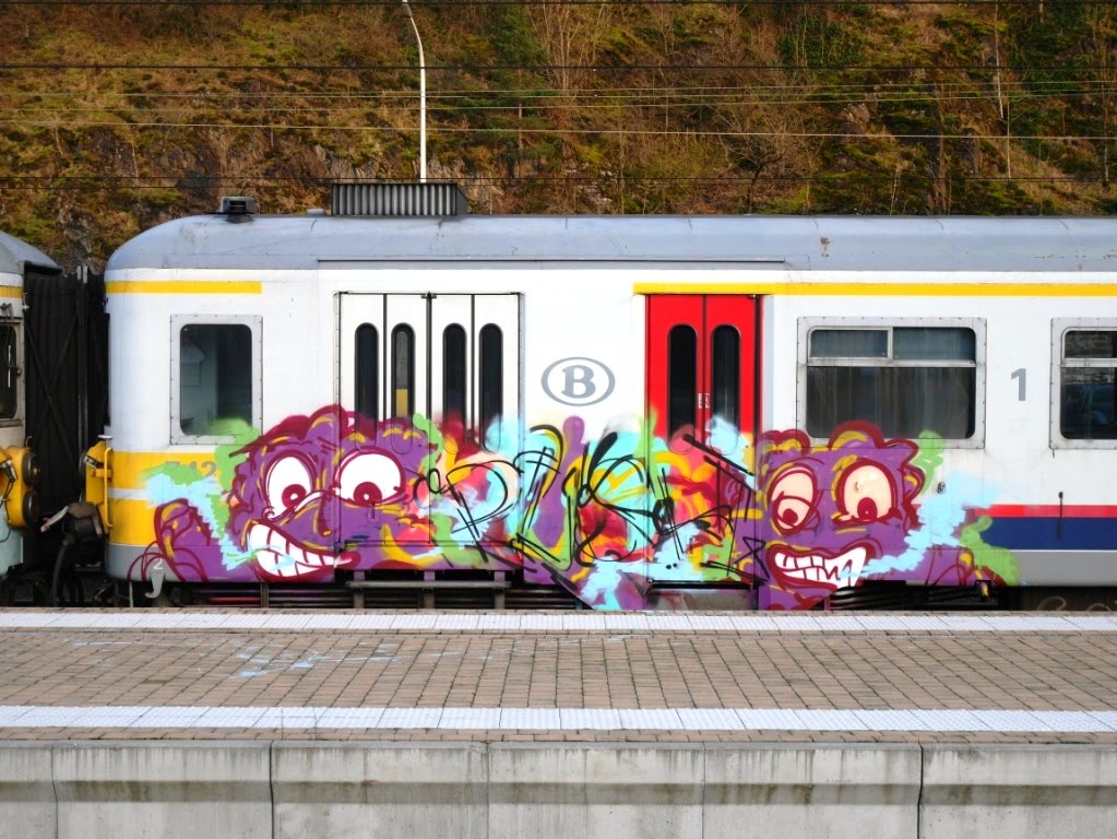 YOSEMITE SAM Art on Train