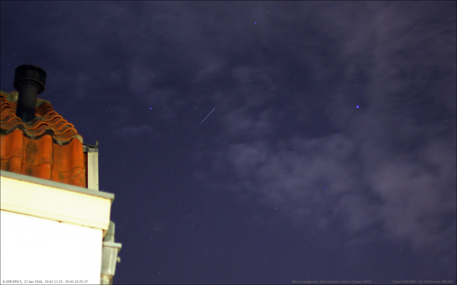 SatTrackCam Leiden (b)log: Pinpointing the OTV 5 orbital manoeuvre on ...