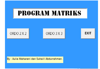 Life for Dream: Program Matriks Visual Basic 6.0