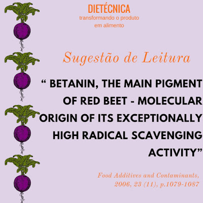 Dietécnica: SUGESTÃO DE LEITURA - BETANIN, THE MAIN PIGMENT OF RED BEET ...