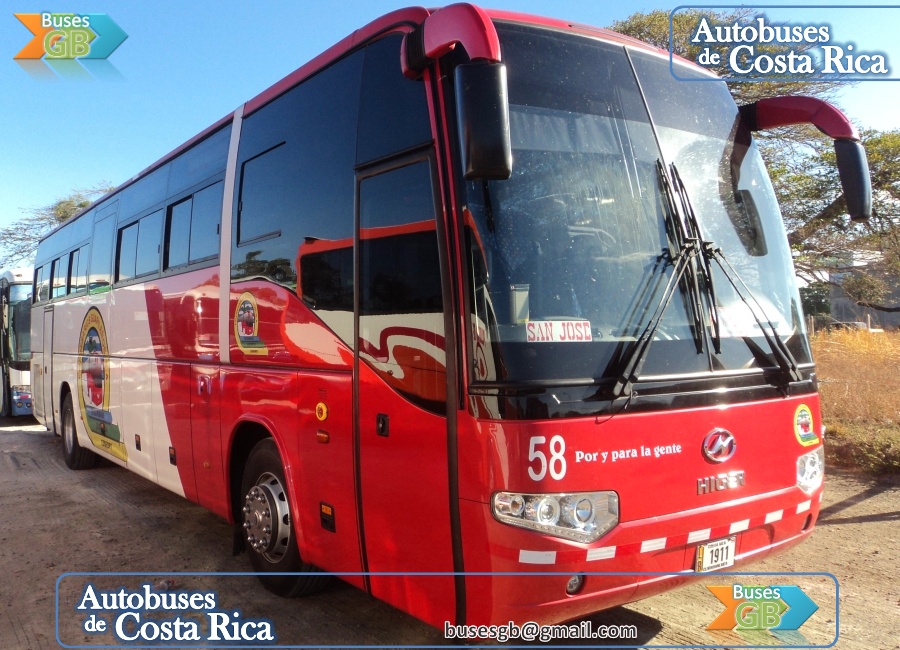Autobuses de Costa Rica: Autobuses de Costa Rica: Higer KLQ6129QL
