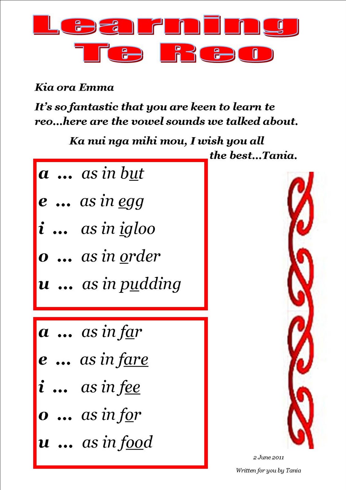 Bream Bay Kindergarten: Learning Te Reo