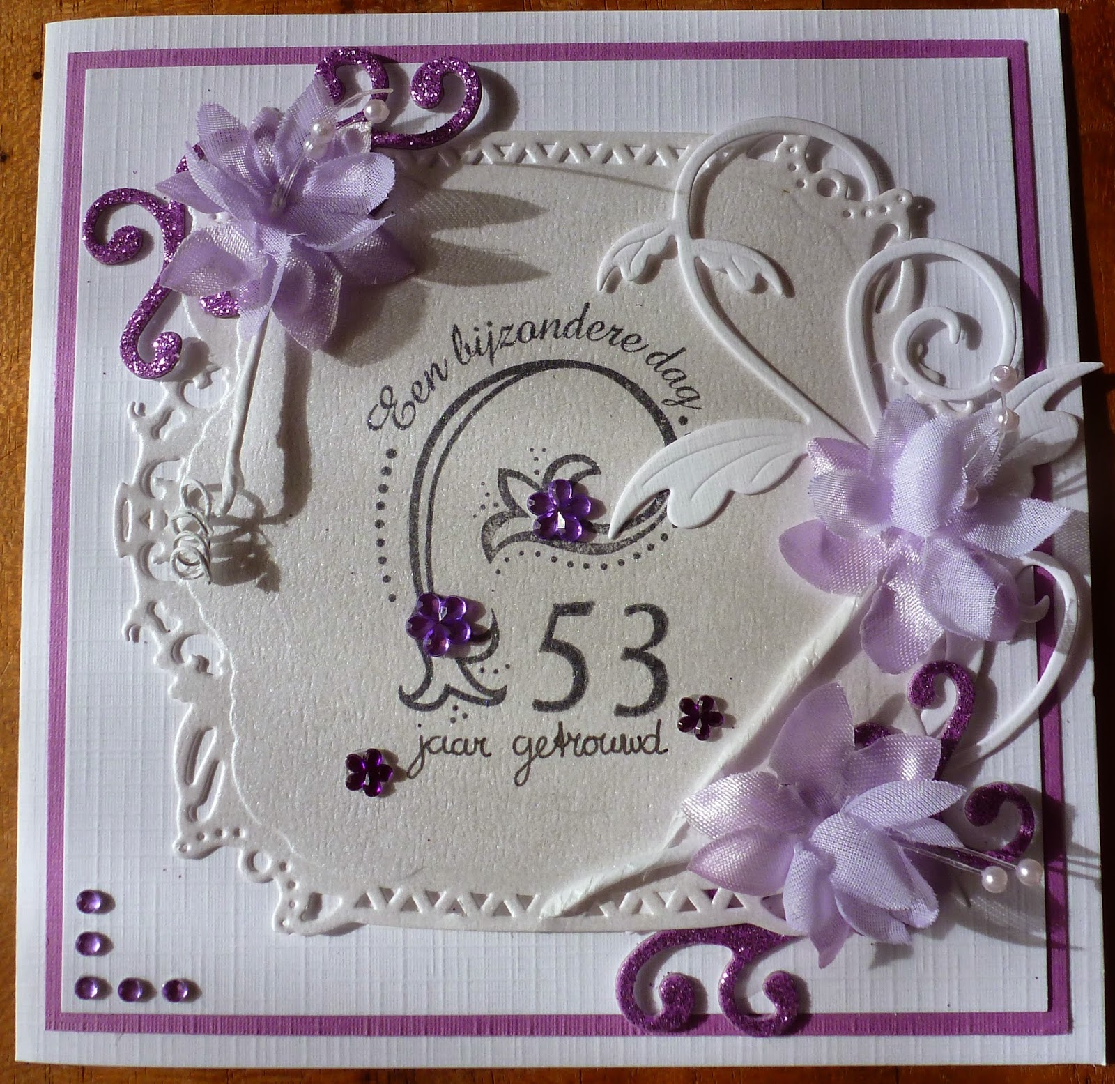 Andrea's cards: 53 Jaar Getrouwd