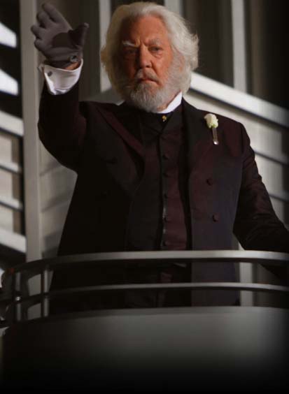 New still of Donald Sutherland as President Snow in 'The Hunger Games'