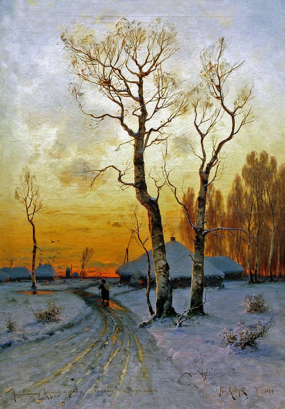 winter paintings from the 1800s | WINTER PAINTINGS of the week
