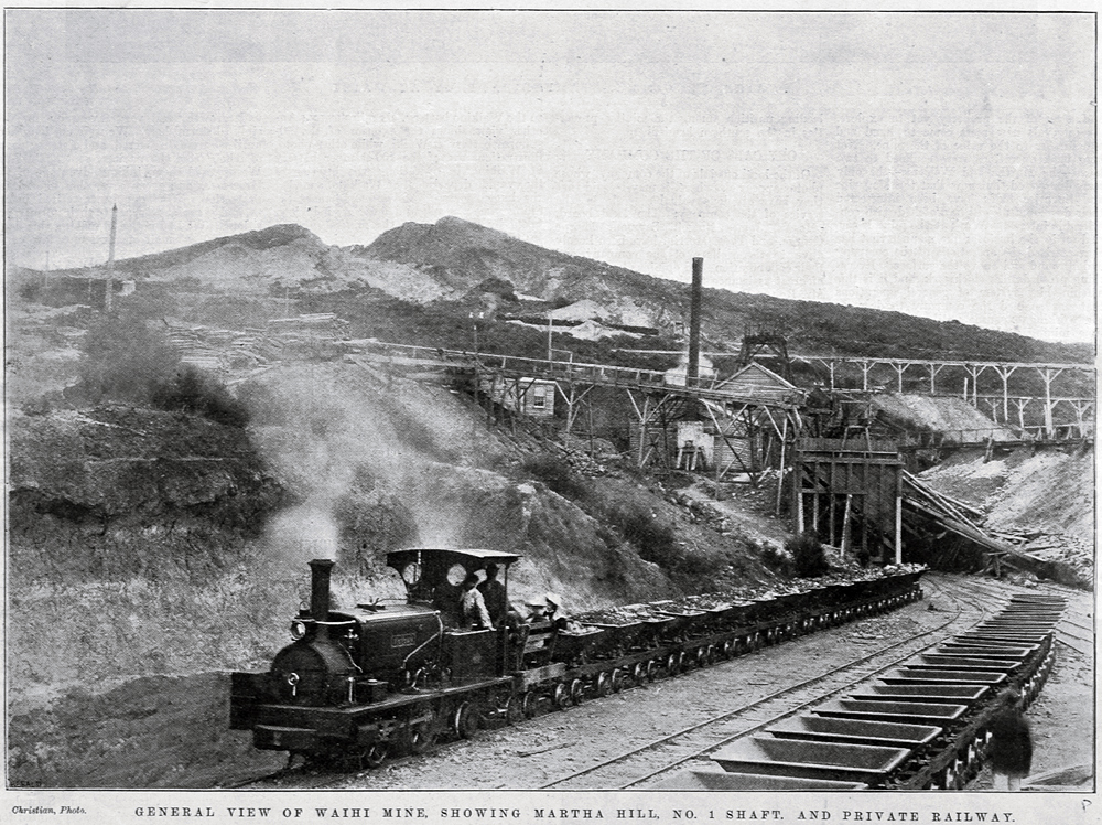 transpress nz: Waihi mine steam railway