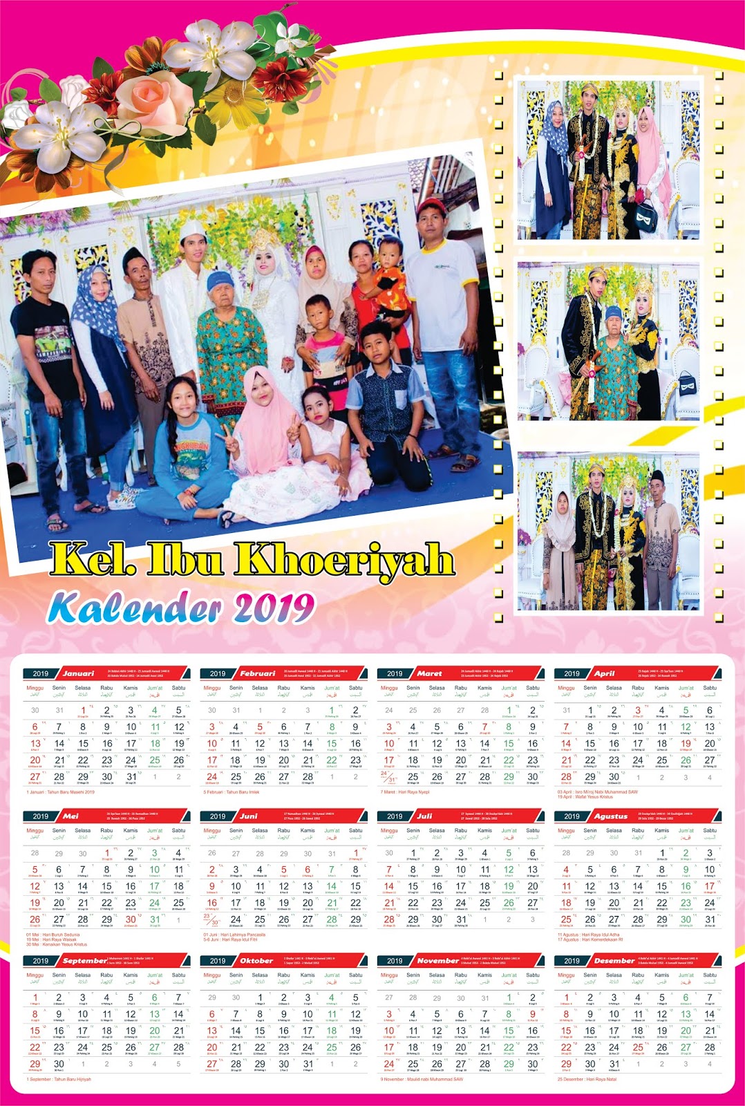 Contoh Kalender Satu lembar - Agen87