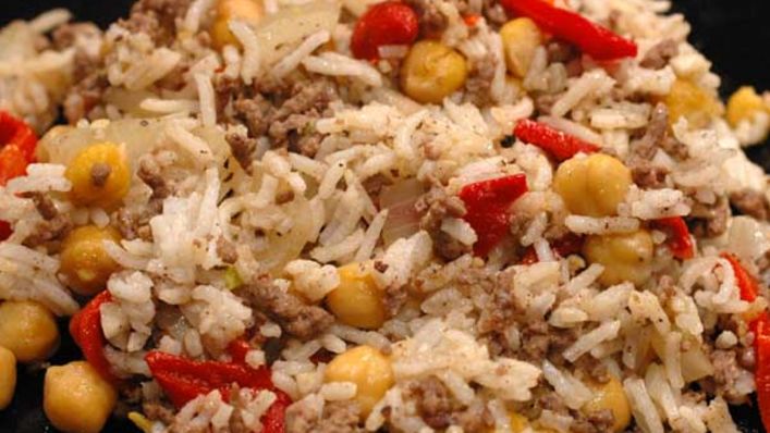 ROOZ MA LAHEM (RICE WITH MEAT) RECIPE | LEBANESE RECIPES