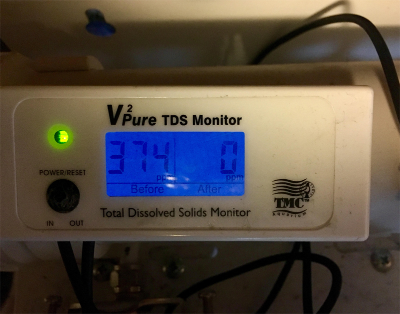 Reverse Osmosis Aquarium Filter; TMC RO System, TDS Meter