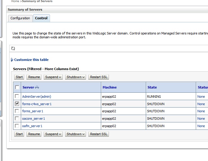 Reset Weblogic Administration Password In R122