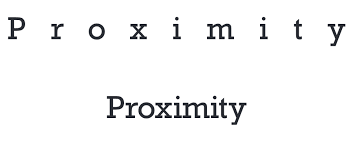 Sravanthi's Blog: Proximity