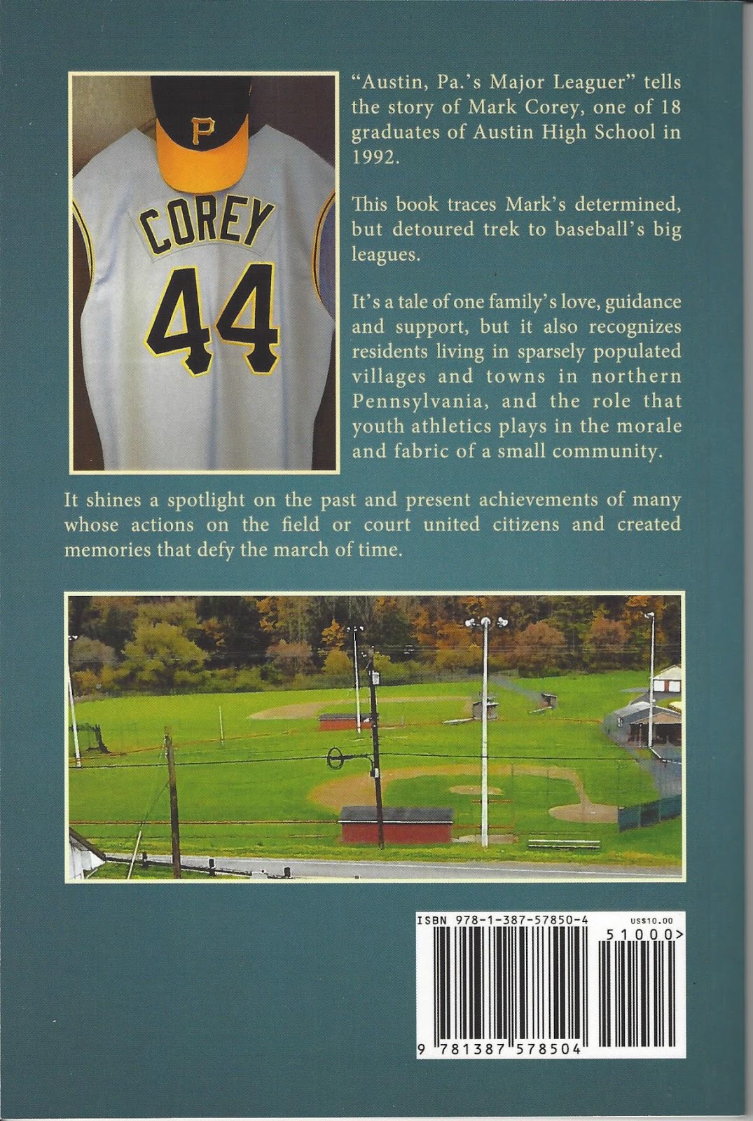 Awesome Austin: Austin, Pa.'s Major Leaguer - The Mark Corey Story - by ...