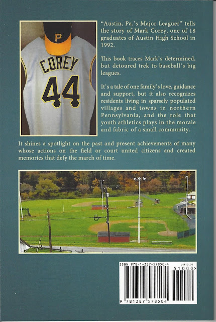 Awesome Austin: Austin, Pa.'s Major Leaguer - The Mark Corey Story - by ...