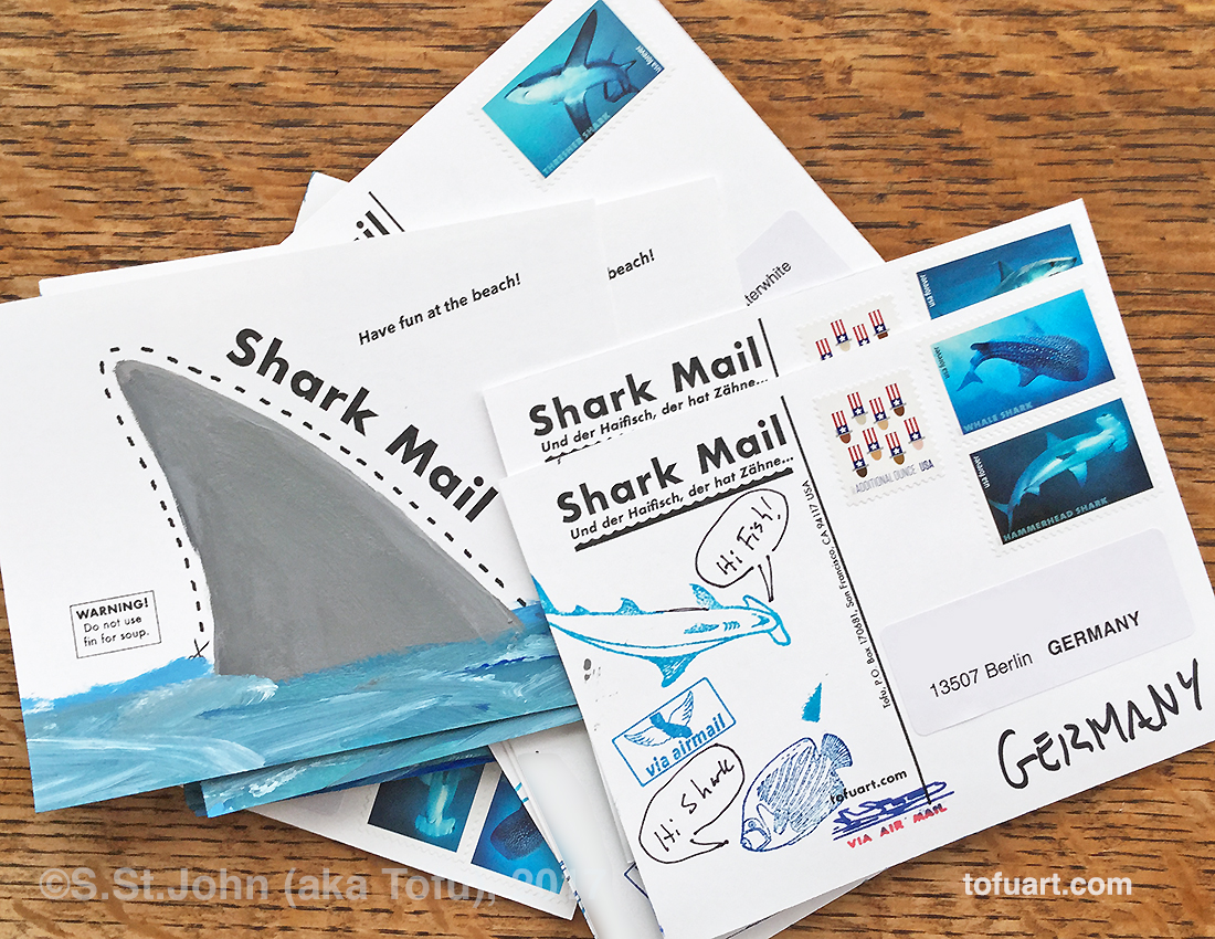 Tofu's Art Blog: Shark Mail