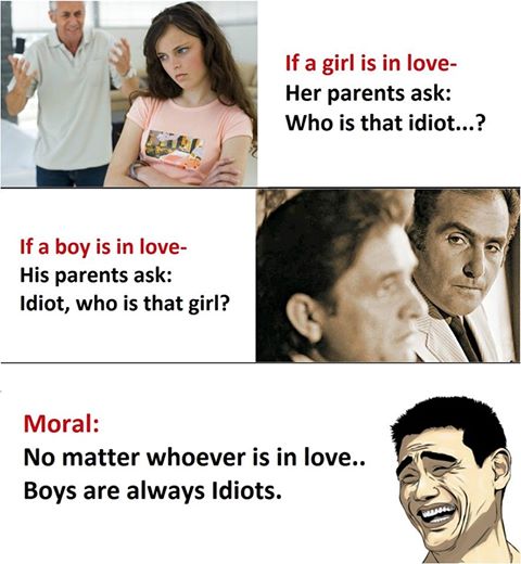 Boys are always idiots - Funny jokes