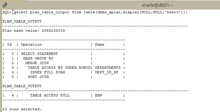 David's Logger: EXPLAIN PLAN 的運用